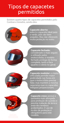 Tipos de capacete de moto: saiba como escolher e evitar multas | DOK